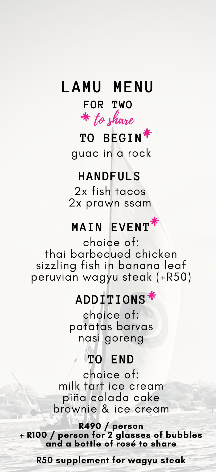 lamu menu – The Lamu Collection South Africa